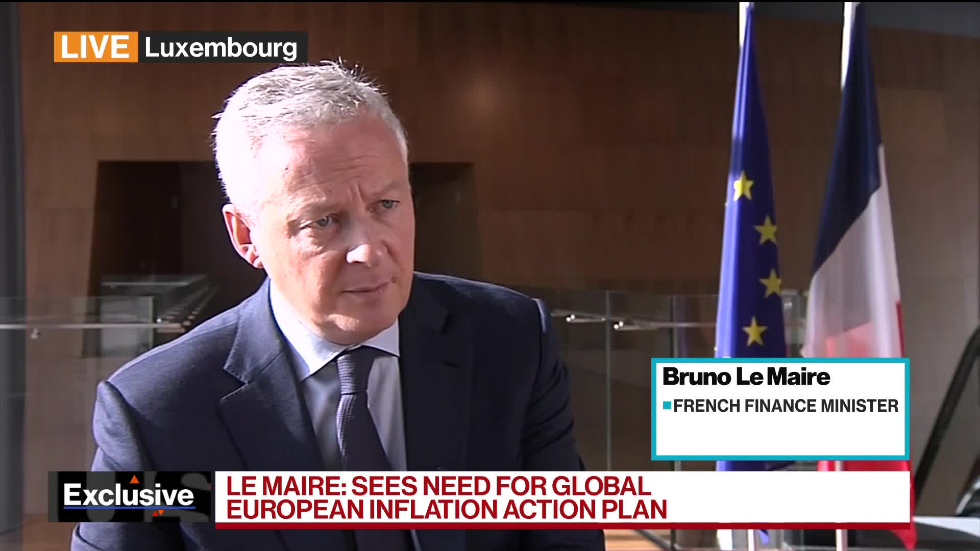 Watch Europe Needs Global Action Plan on Inflation: France’s Le Maire ...