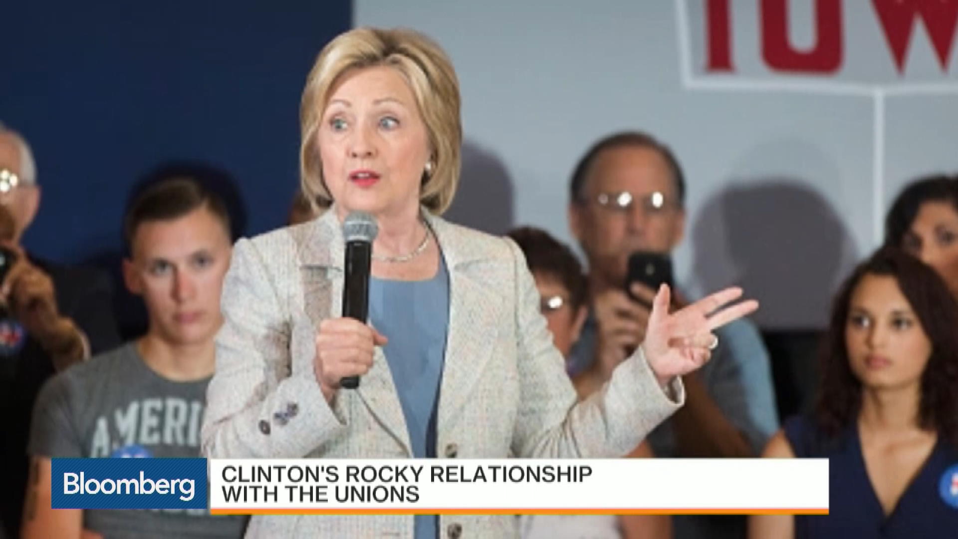Watch Hillary Clinton Tries to Woo AFL-CIO - Bloomberg