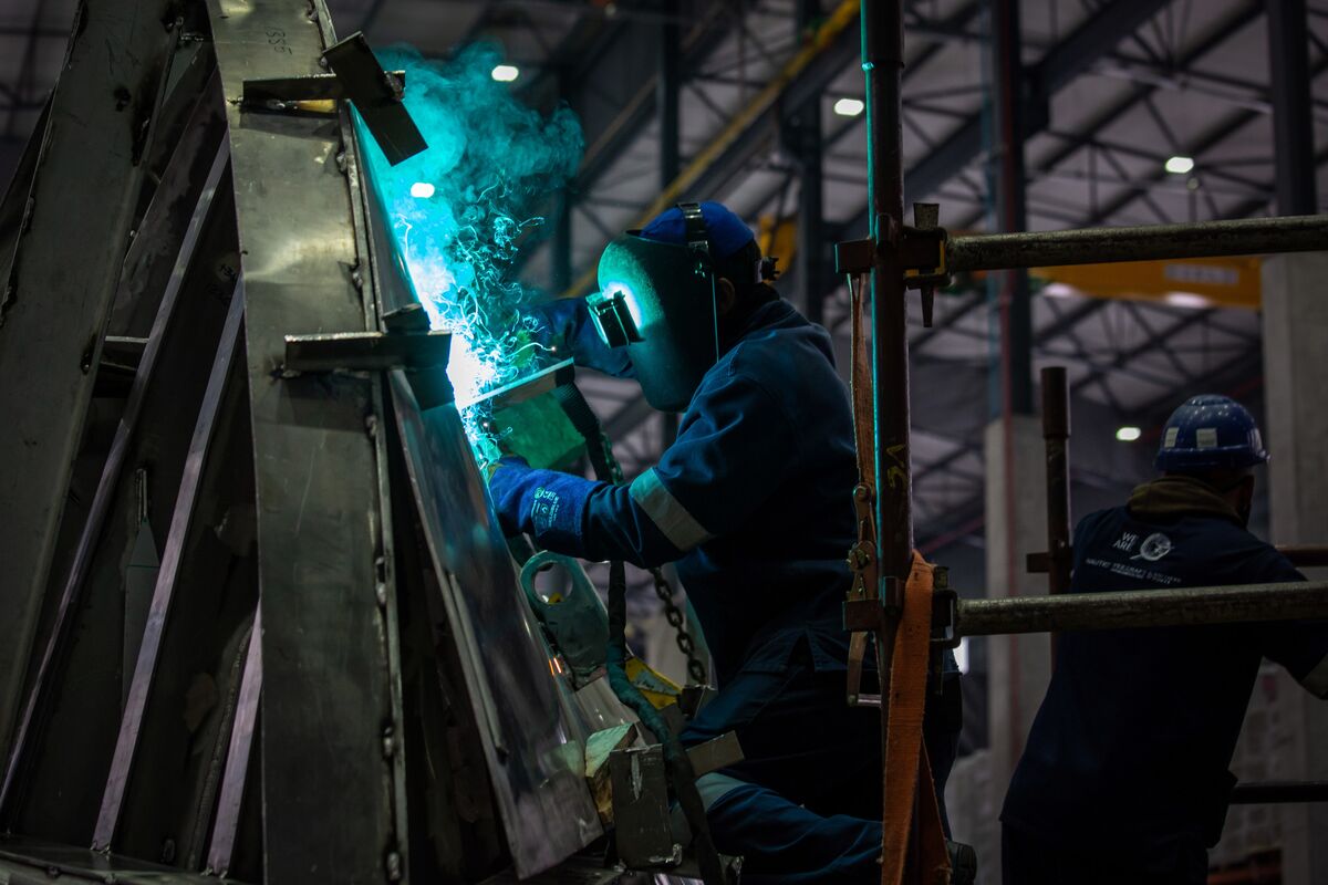 South African Factory Mood Drops on Steel Strike, Power Cuts - Bloomberg