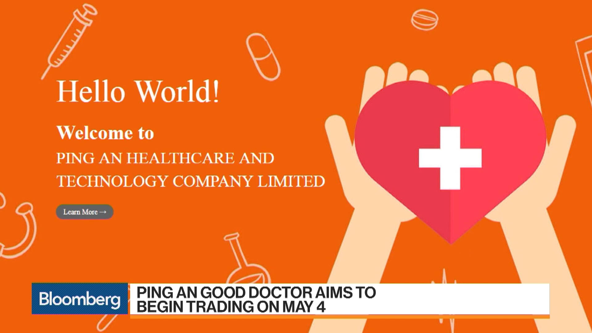 Watch Ping An Good Doctor Launches Hong Kong IPO - Bloomberg