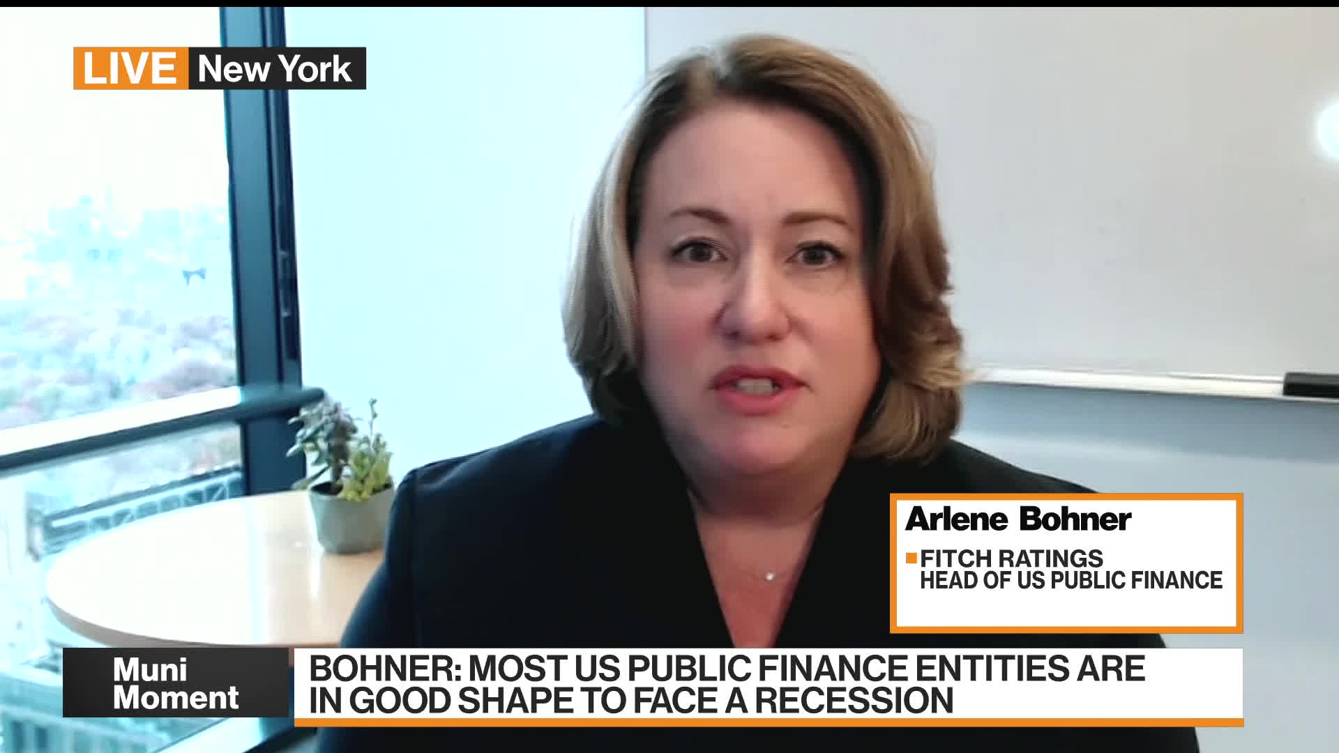 Watch Munis in Good Shape to Face a Recession: Fitch's Bohner - Bloomberg