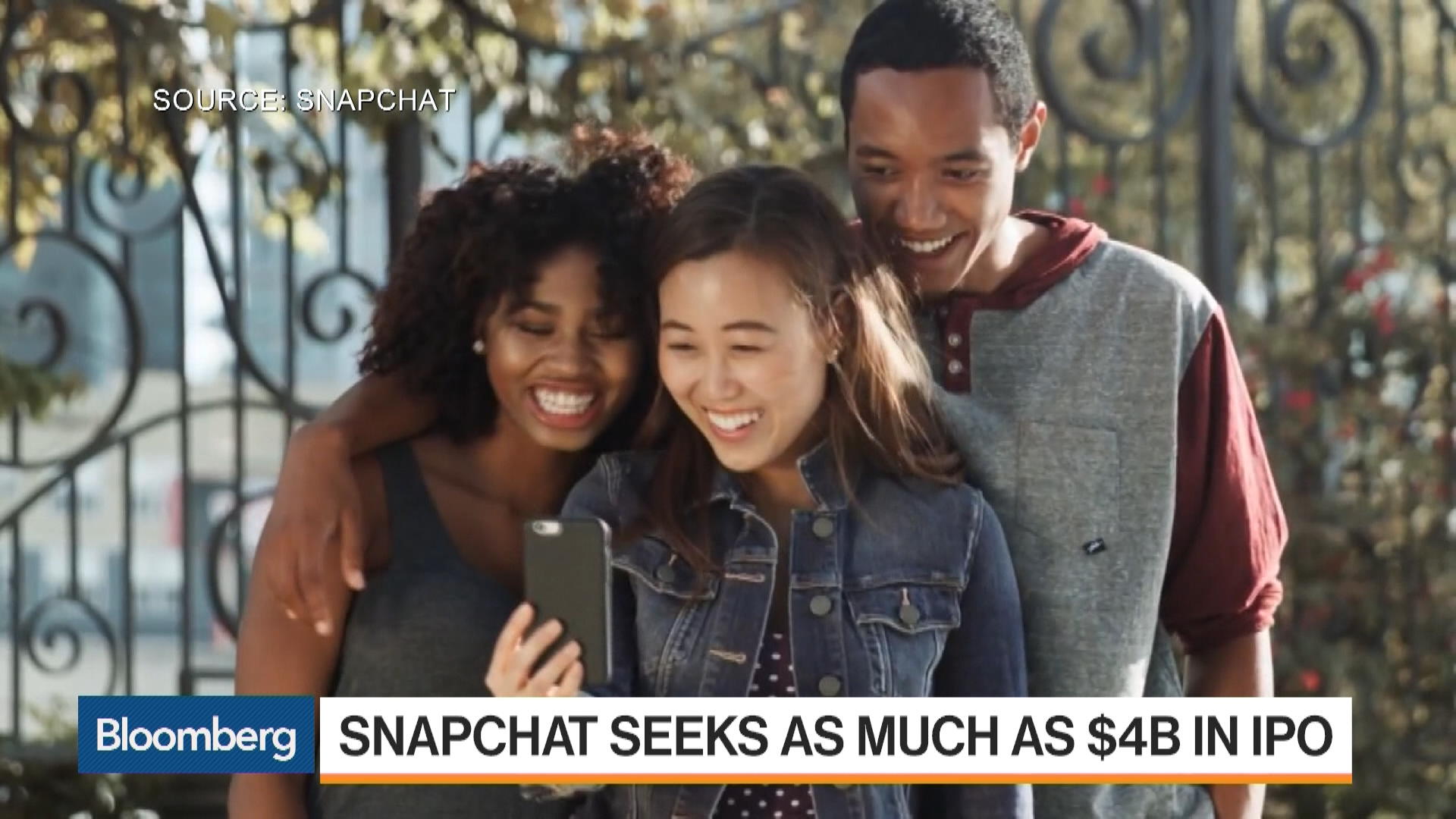 Watch Snapchat Said to Seek as Much as $4 Billion in IPO - Bloomberg