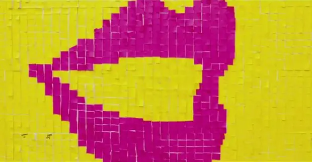 The World's Biggest Post-It Note Mural - Bloomberg