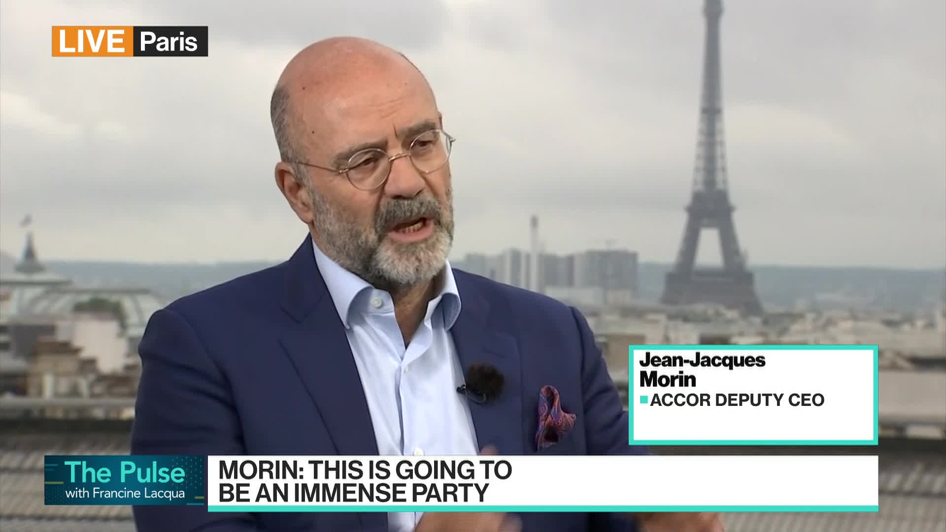 Watch Accor Dep. CEO: Paris Olympics Will Be A Great Party - Bloomberg