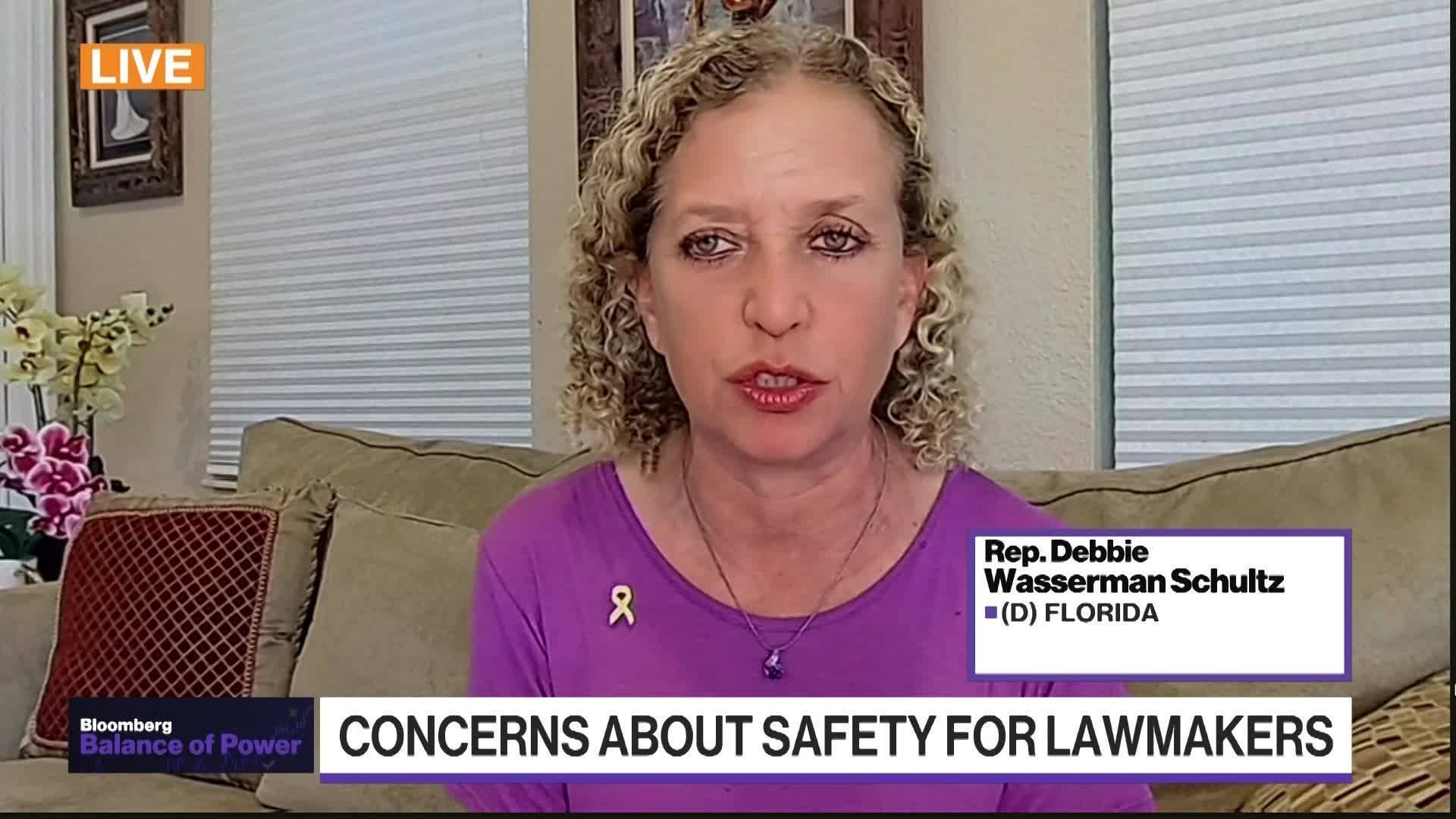 Watch Rep. Wasserman Schultz on Safety Concerns for Lawmakers - Bloomberg