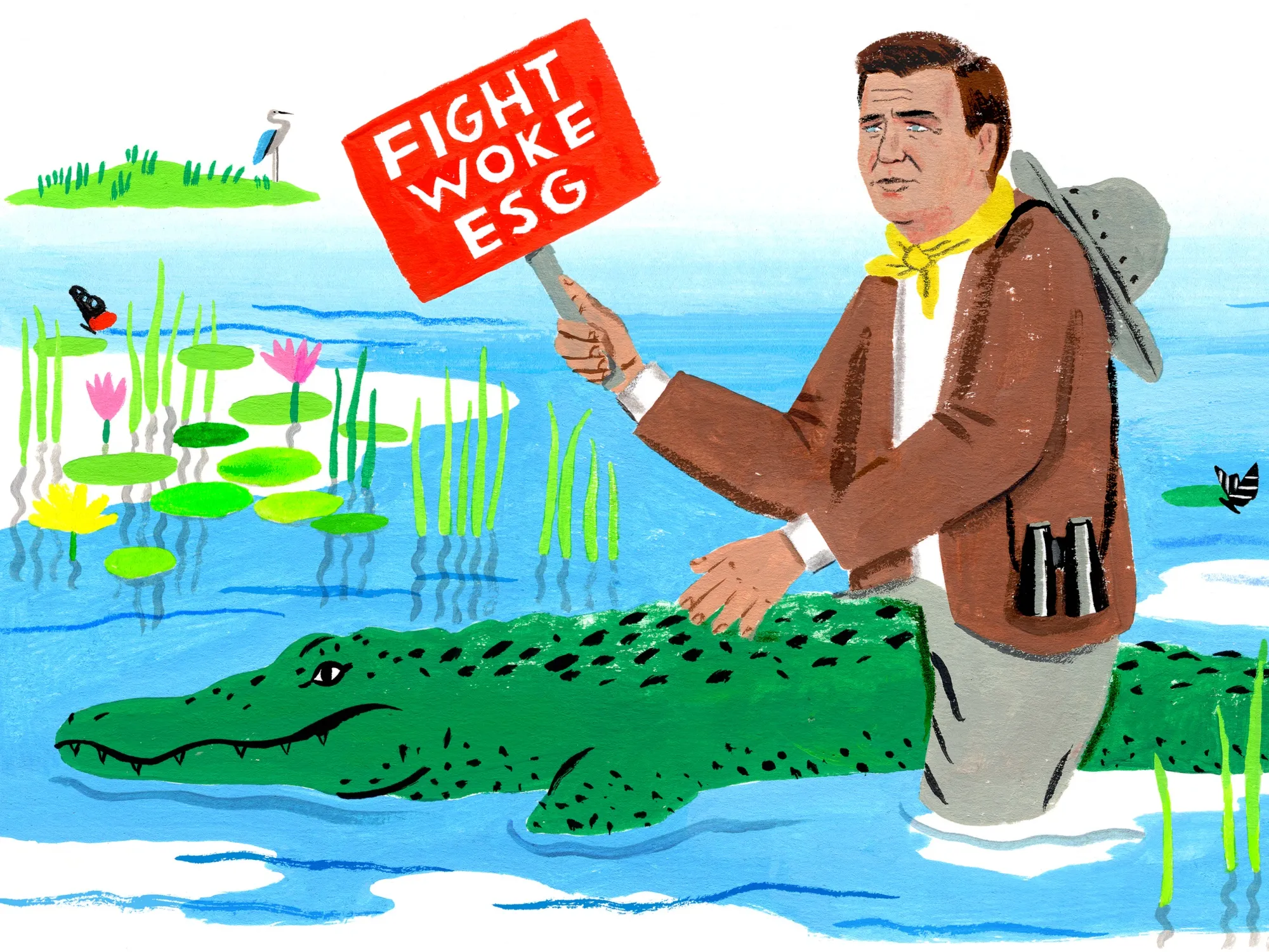 Ron DeSantis Fights for Everglades, Ignores Climate Change - Bloomberg