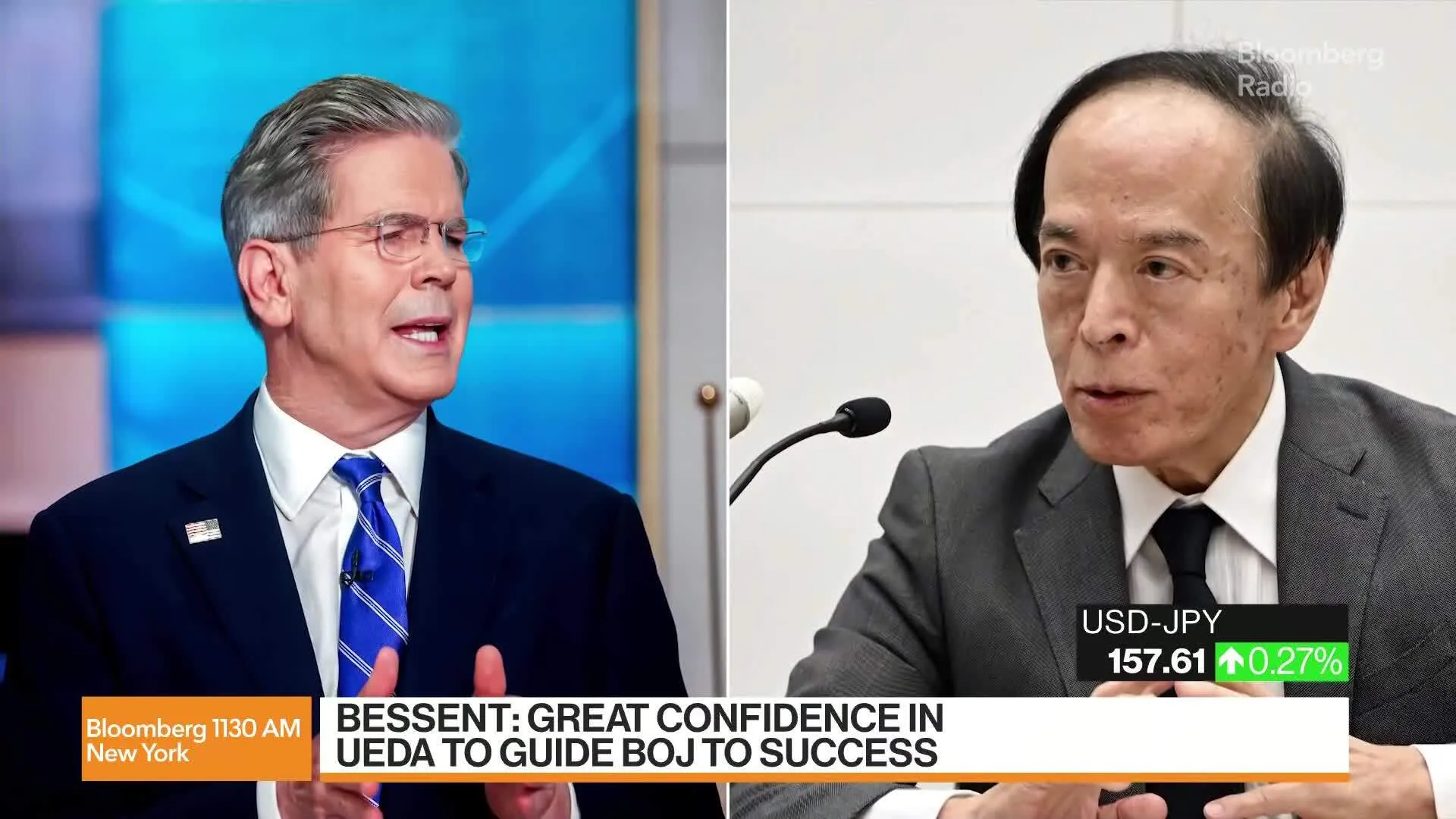 Watch Bessent Tells Japan That FX Volatility Is 'Undesirable' - Bloomberg