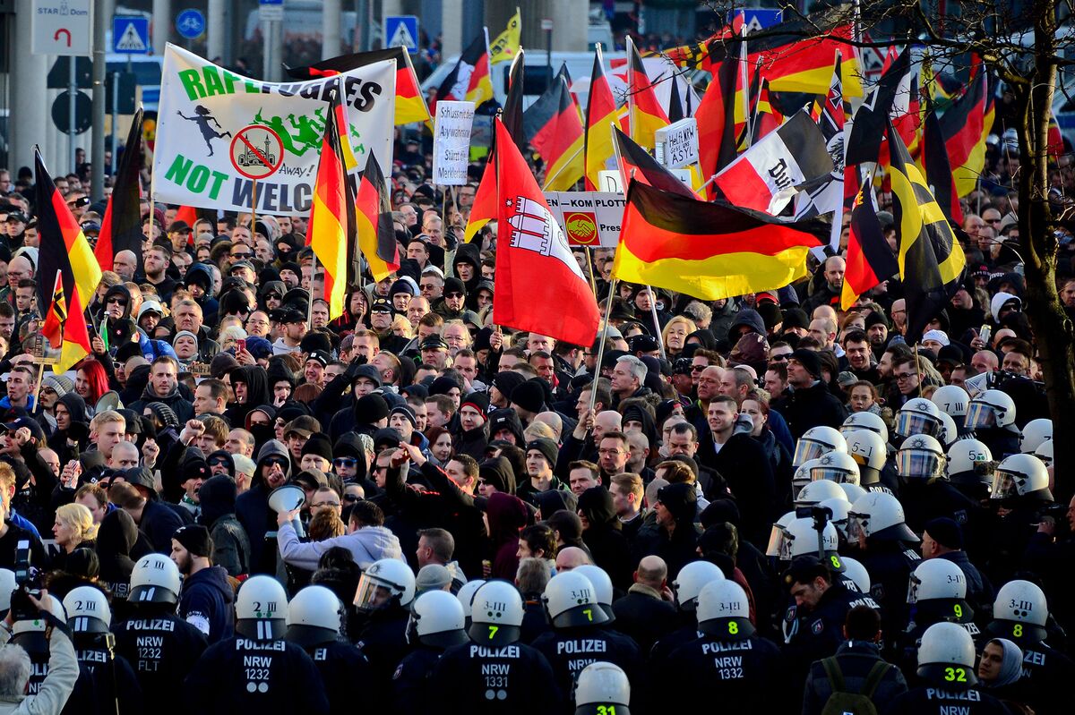 Violent Protests in Cologne Test Merkel's Response on Refugees - Bloomberg
