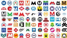 How 77 Metro Agencies Design the Letter 'M' for Their Transit Logo ...