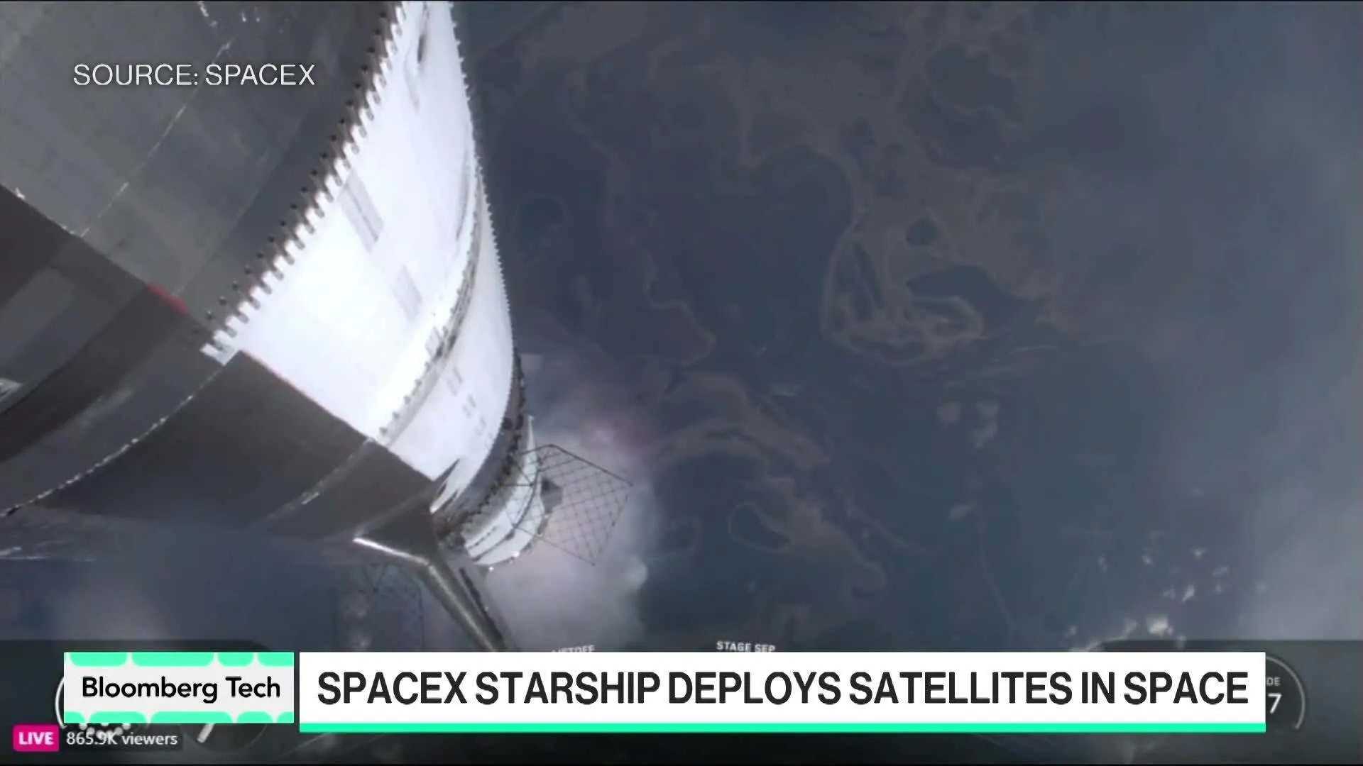 Watch Musk Edges Closer to Mars Goal With Latest SpaceX Launch - Bloomberg