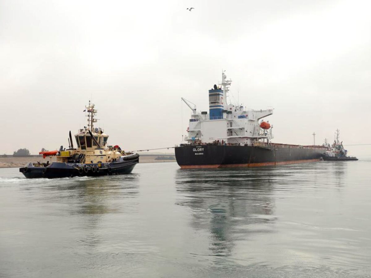 Suez Canal Blockage M V Glory Ship Refloated After Running Aground Bloomberg suez-canal-blockage-m-v-glory-ship-refloated-after-running-aground-bloomberg
