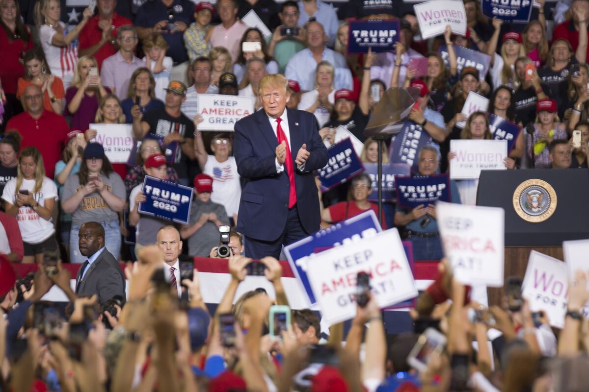 Trump’s Rust-Belt Rally Risks Return of ‘Send Her Back’ Chants - Bloomberg