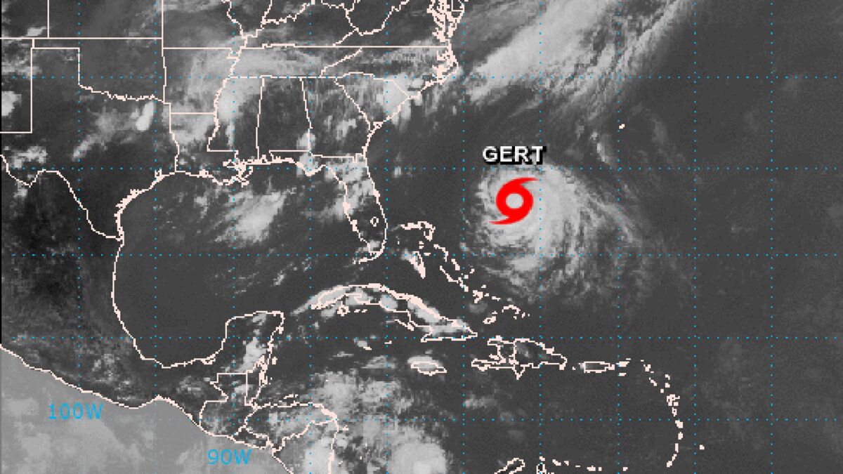Tropical Storm Gert Strengthens in the Atlantic Ocean - Bloomberg