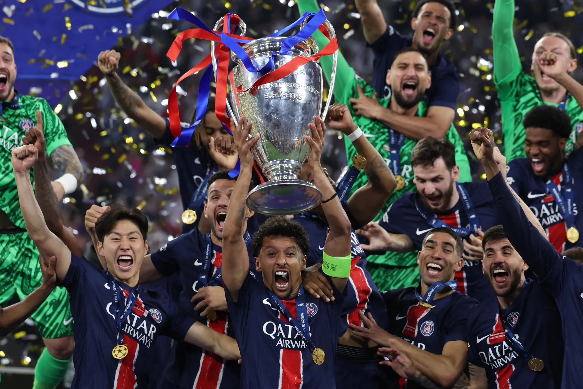 Doué double leads PSG thrashing of Inter Milan for first Champions ...