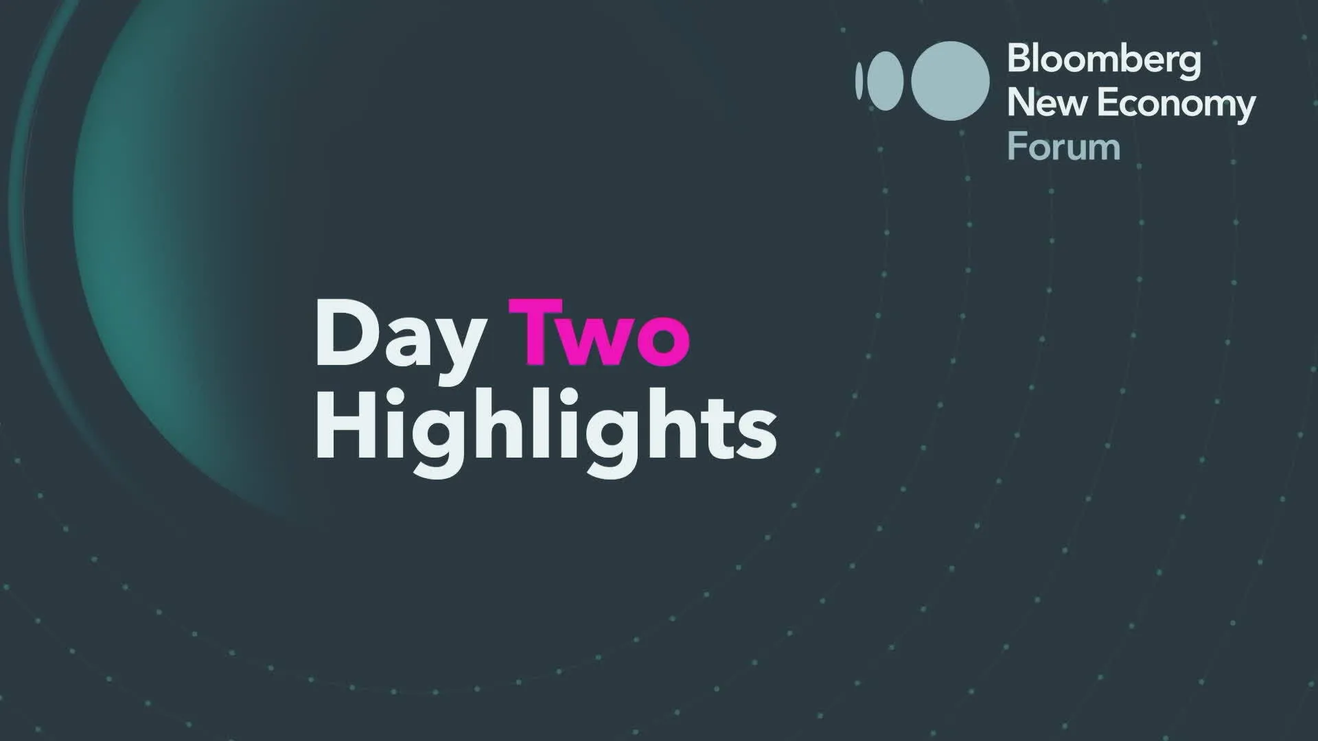 Watch Bloomberg New Economy Forum 2023 Day 2 Highlights - Bloomberg