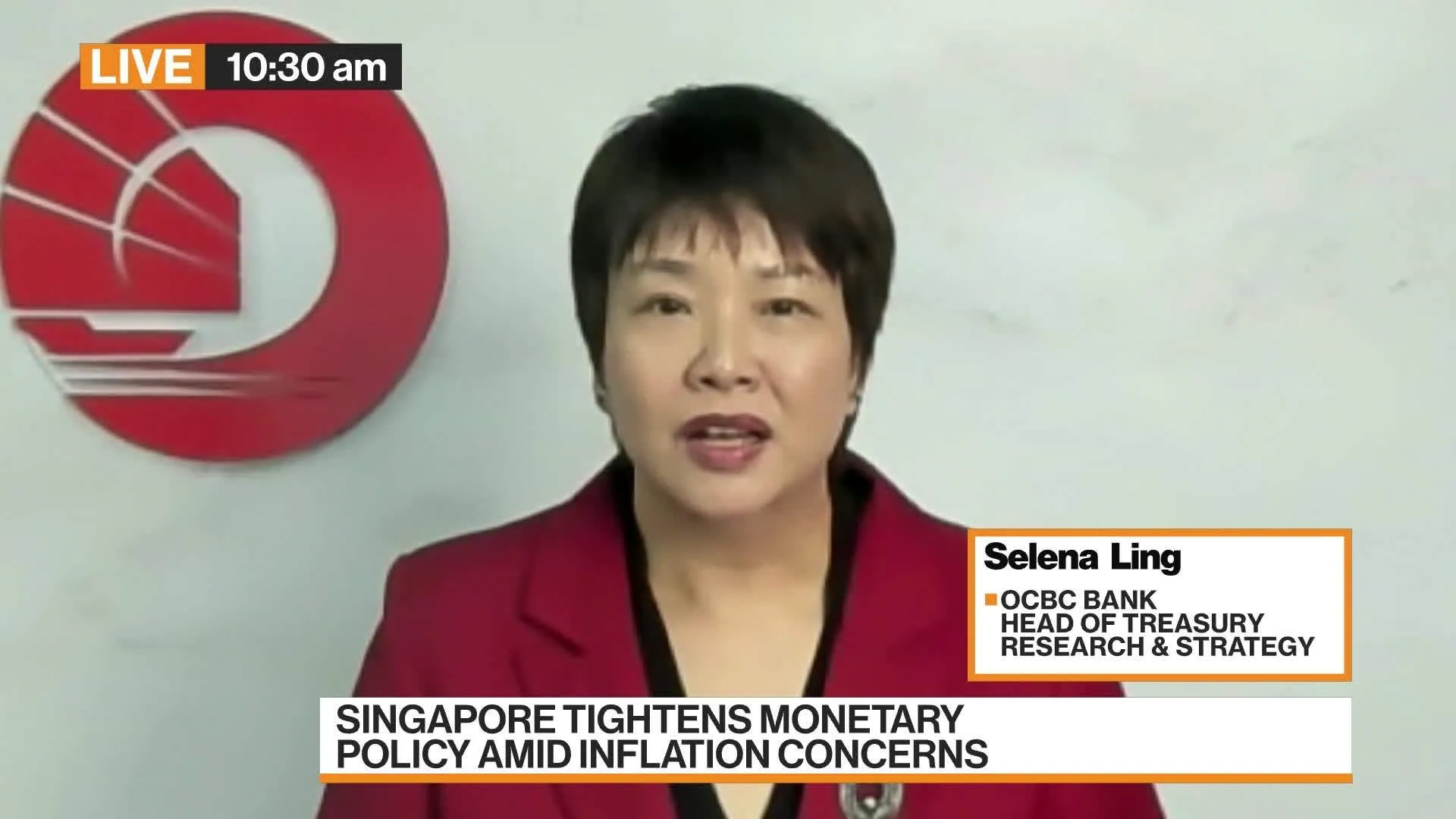 Watch OCBC: Another Off-Cycle MAS Tightening Unlikely - Bloomberg