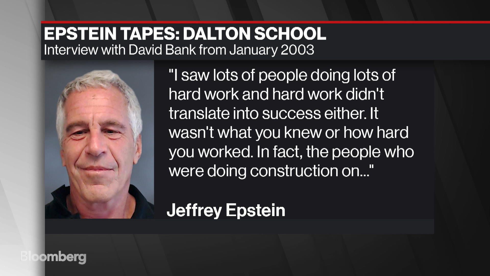 Epstein: It's Not What You Know, It's Who You Come in Contact With ...