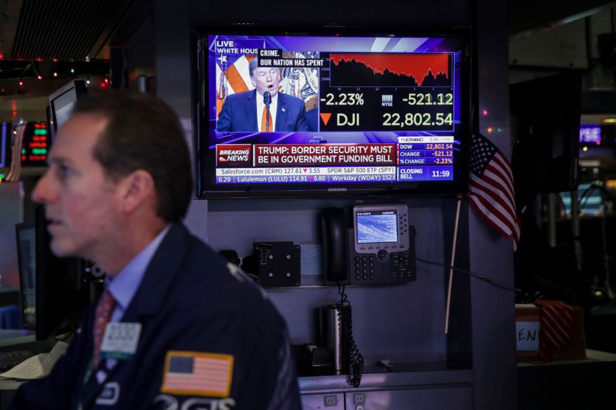 Stock Market Drop: Trump’s Favorite Barometer Is Warning Him - Bloomberg