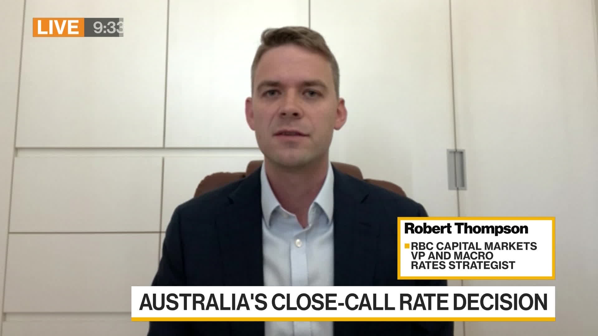 Watch RBC Capital's Thompson on RBA Policy - Bloomberg