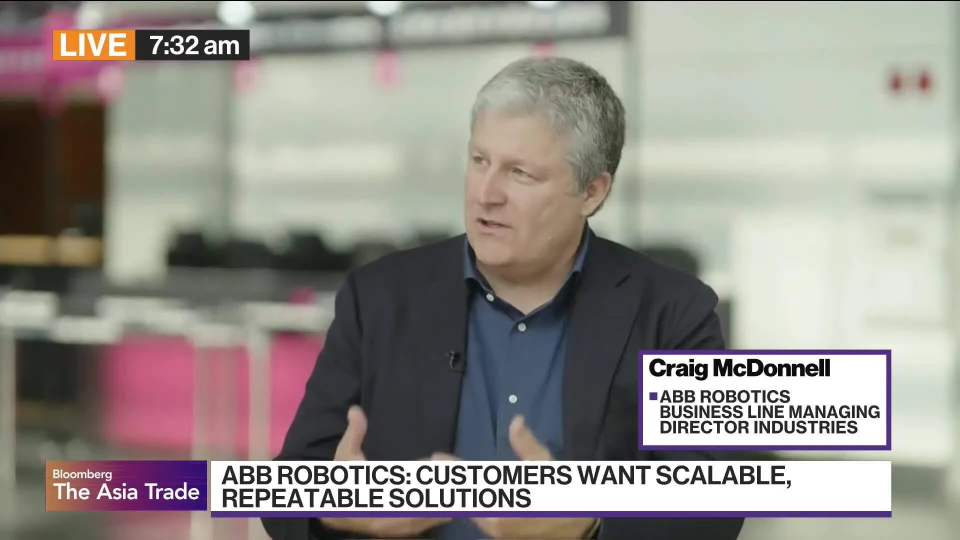 Watch ABB Robotics on Nvidia Partnership, Physical AI - Bloomberg