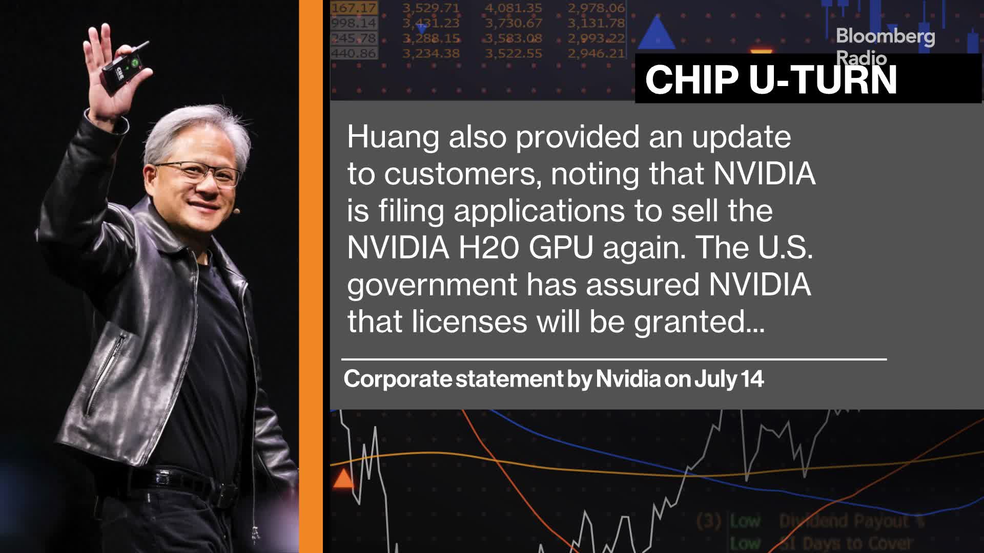 Watch Nvidia Gets US Green Light to Sell H20 AI Chips to China - Bloomberg