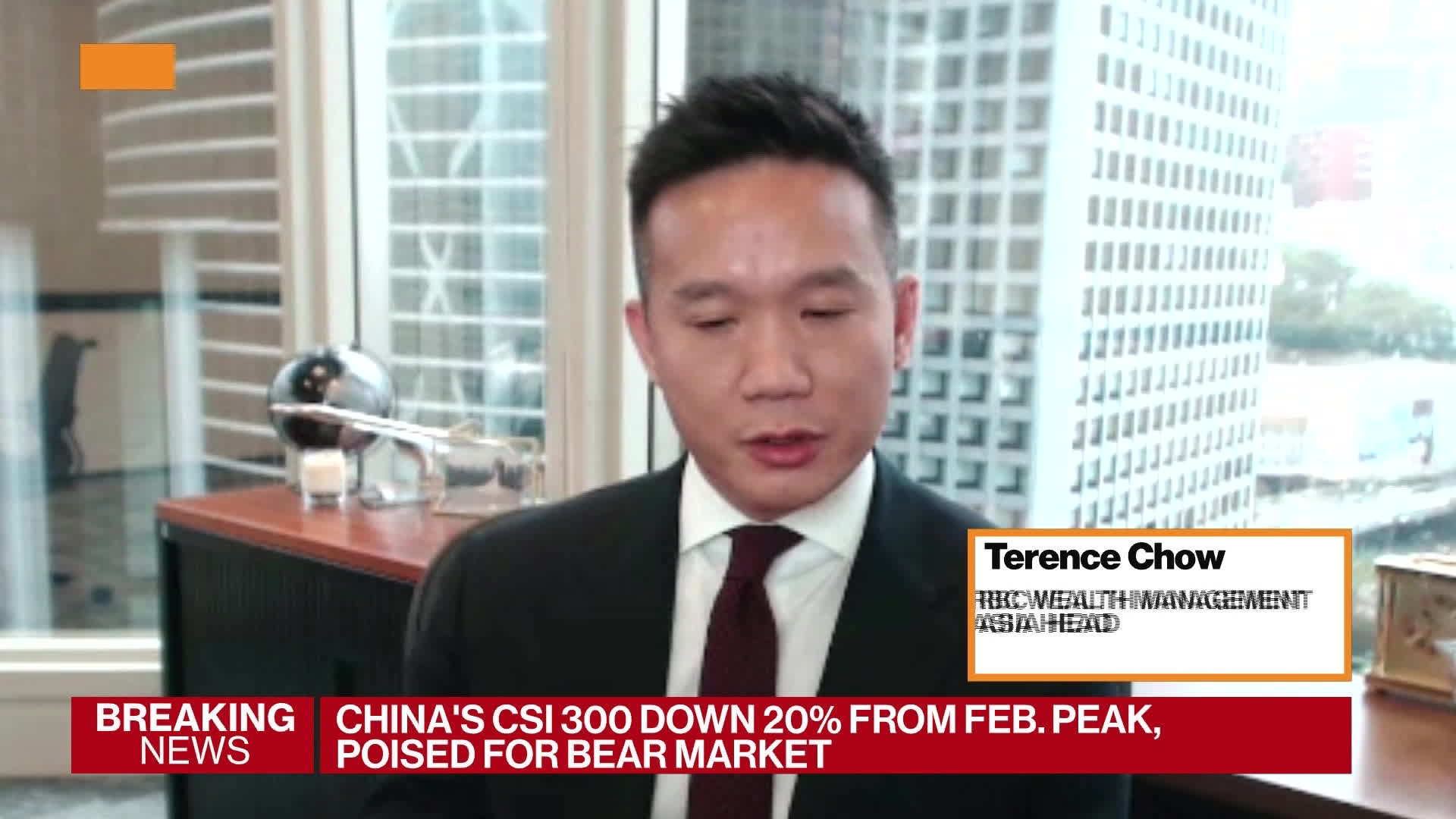 Watch RBC Wealth Mgmt. Asia Terence Chow on Business Outlook - Bloomberg