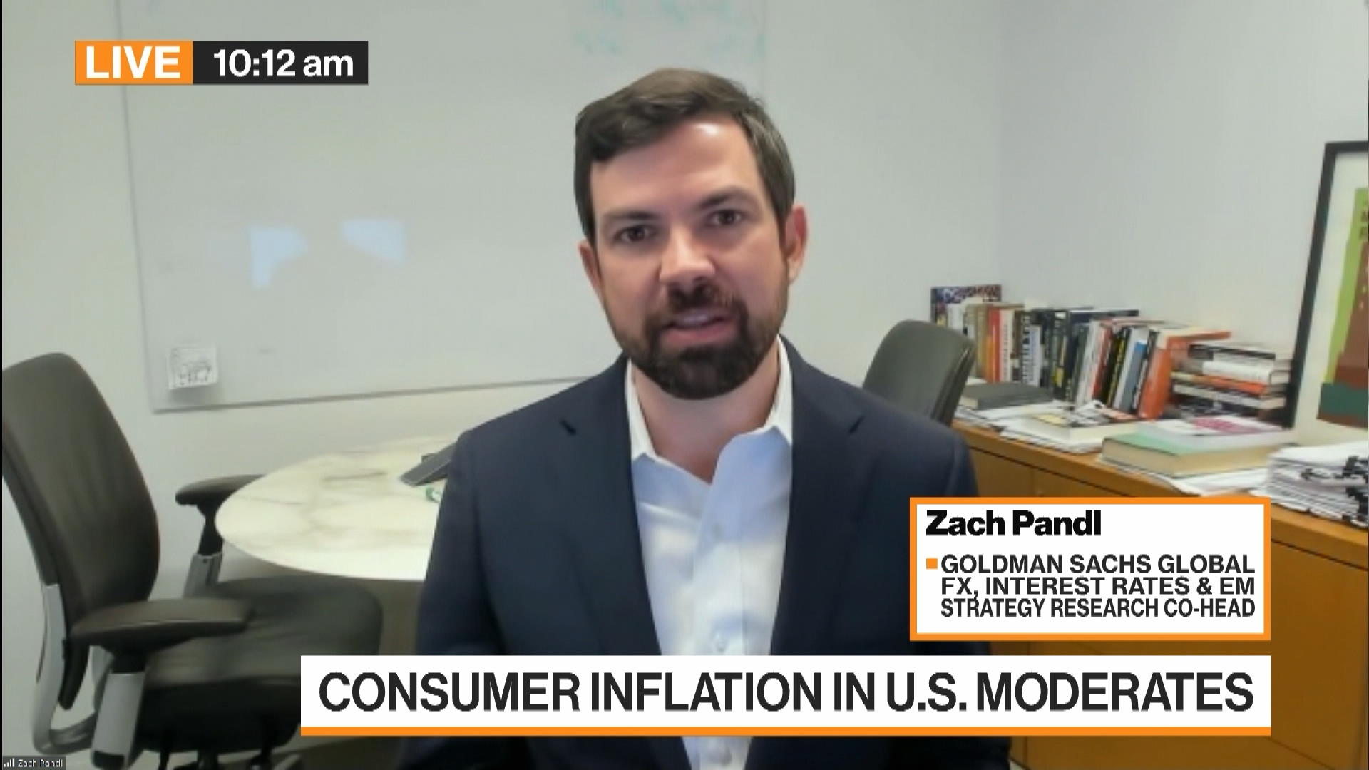 Watch Goldman's Zach Pandl on Inflation - Bloomberg