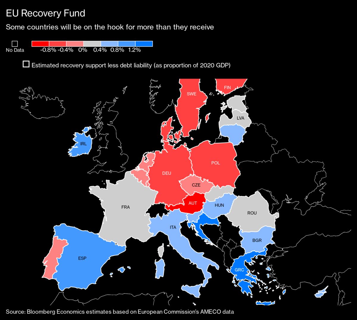Who Stands to Benefit Most From the EU Recovery Fund Plan: Map - Bloomberg