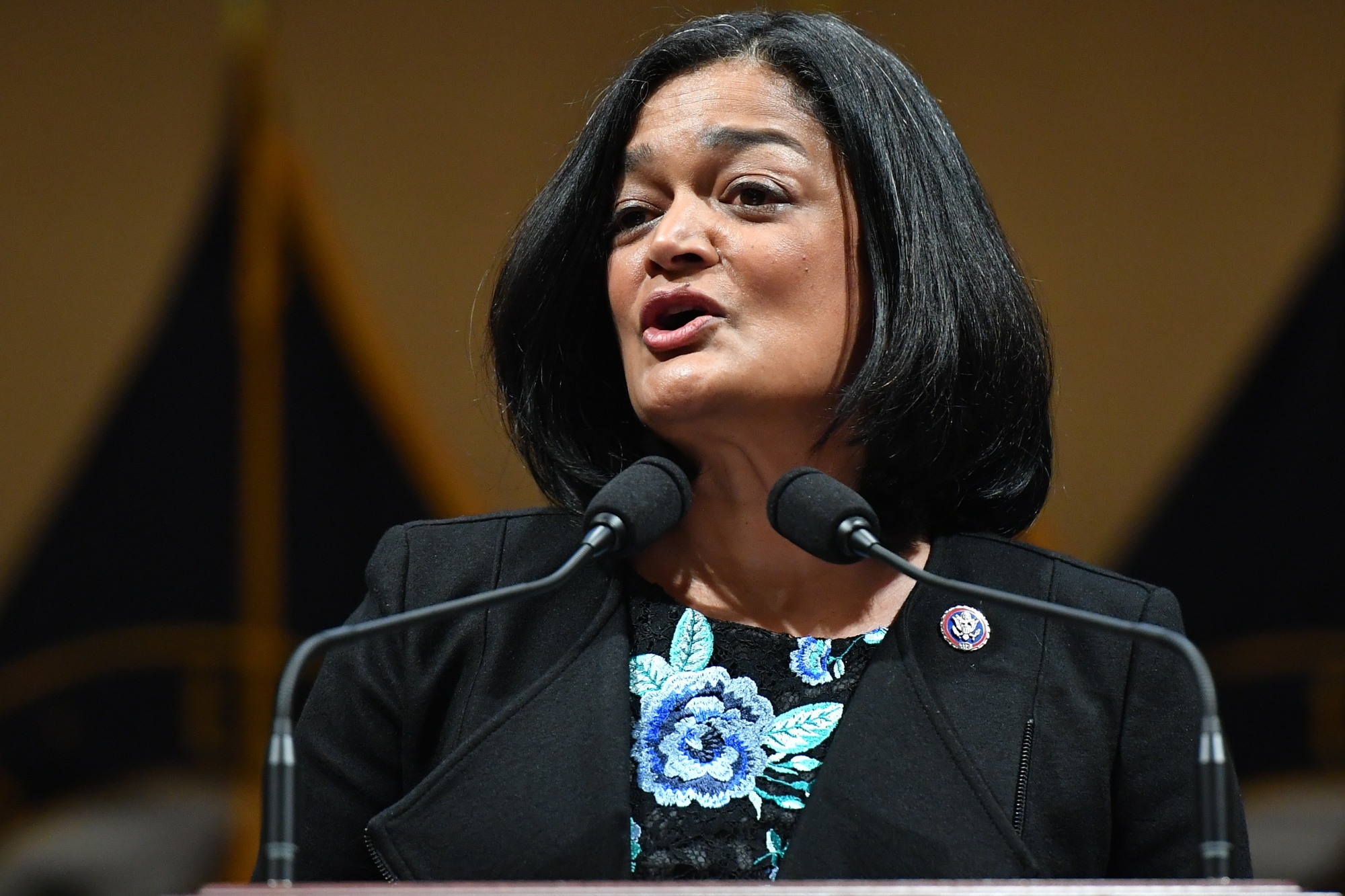 Jayapal Prods Senate to Act on Biden Plan by State of Union - Bloomberg