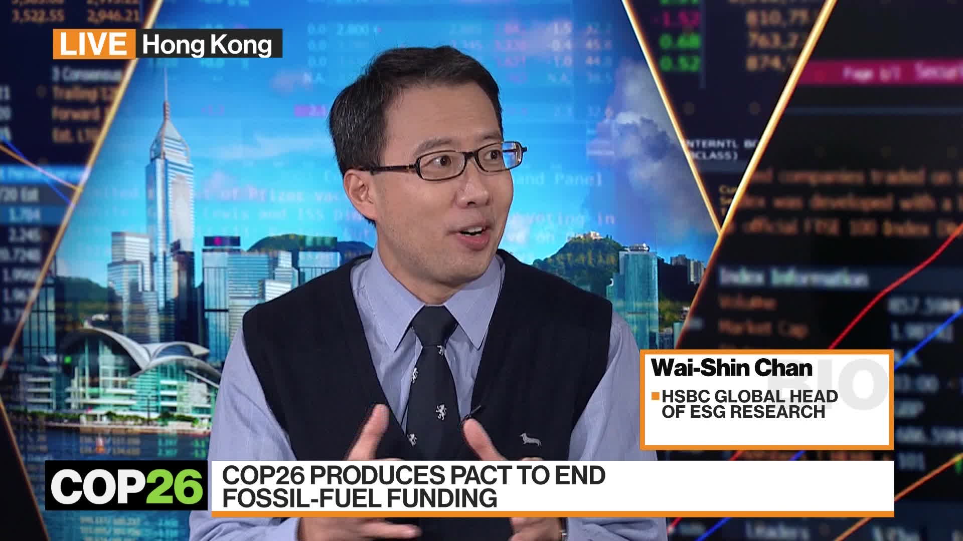 Watch HSBC Global Head of ESG Research Wai-Shin Chan on COP26 - Bloomberg