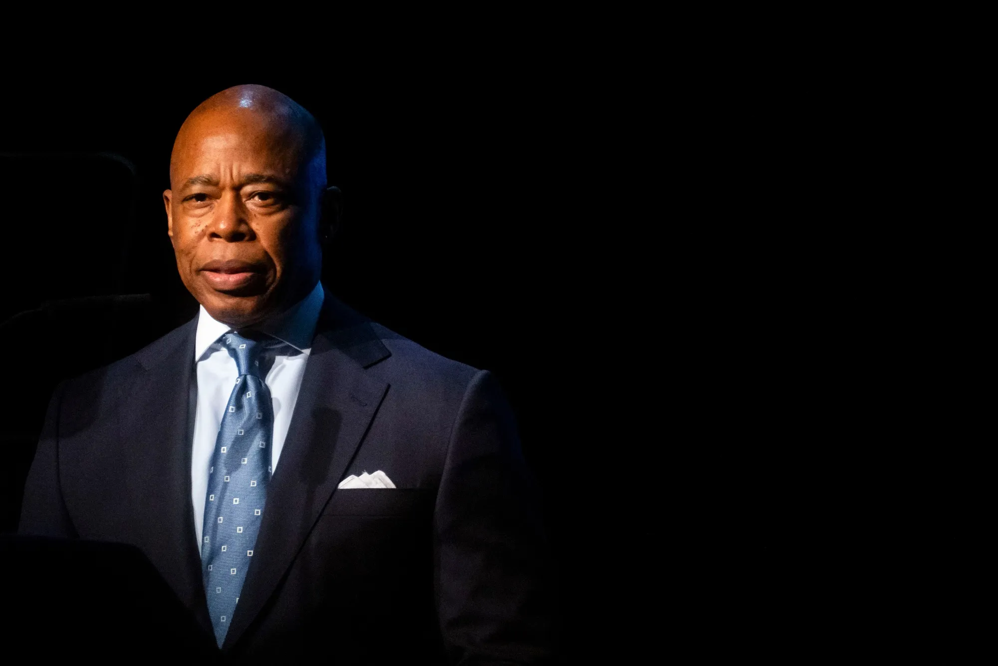 NYC Mayor Eric Adams Unveils $114.5B Budget as Migrant Costs Slow ...