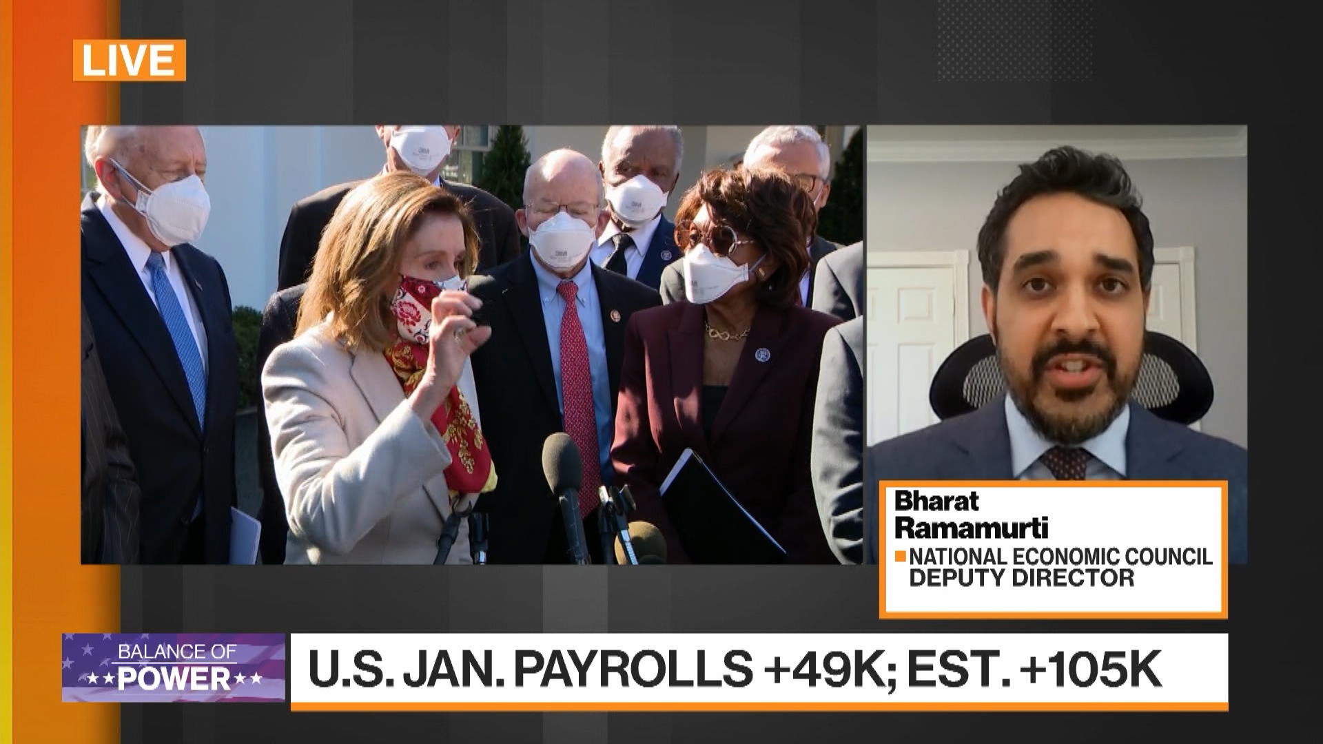 Watch Jobs Report Underscores Need for Biden's American Rescue Plan: NEC - Bloomberg