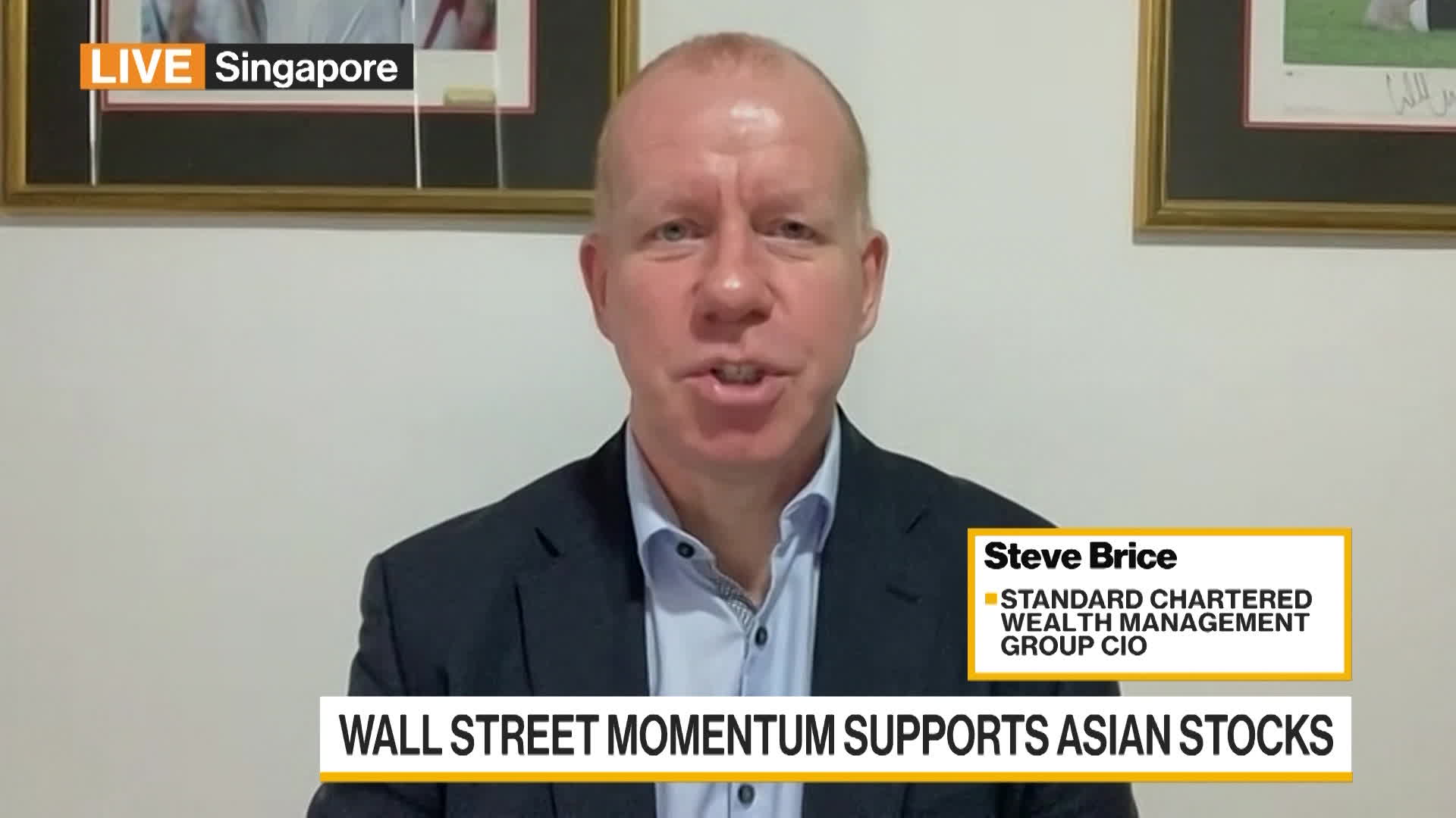 Watch Standard Chartered's Brice on Asia Markets - Bloomberg