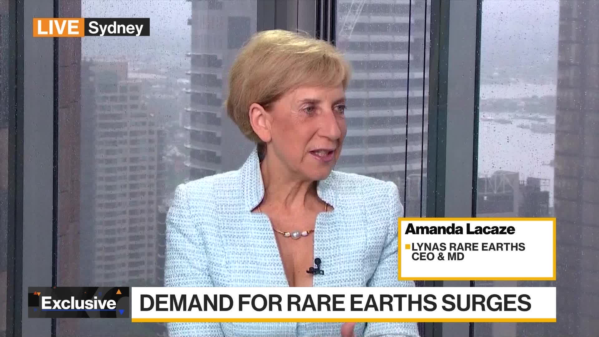 Watch Lynas CEO Lacaze on Market Volatility, Rare Earths Demand - Bloomberg