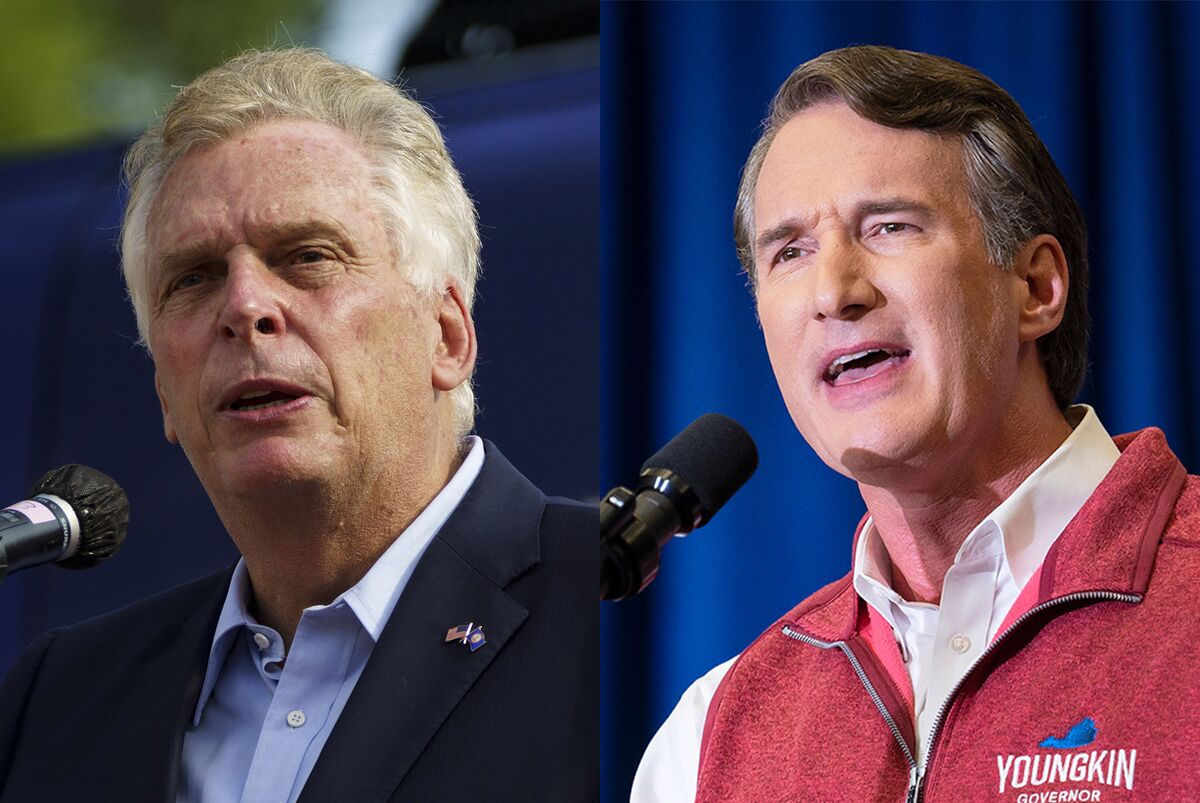 Virginia Governor Election: Terry McAuliffe, Glenn Youngkin Tied in New ...
