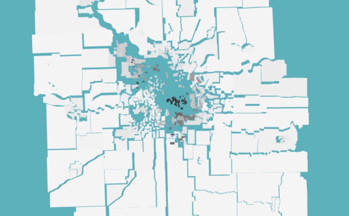 Jim Vallandingham's "Shatter" Maps Show How U.S. Cities Split Along ...