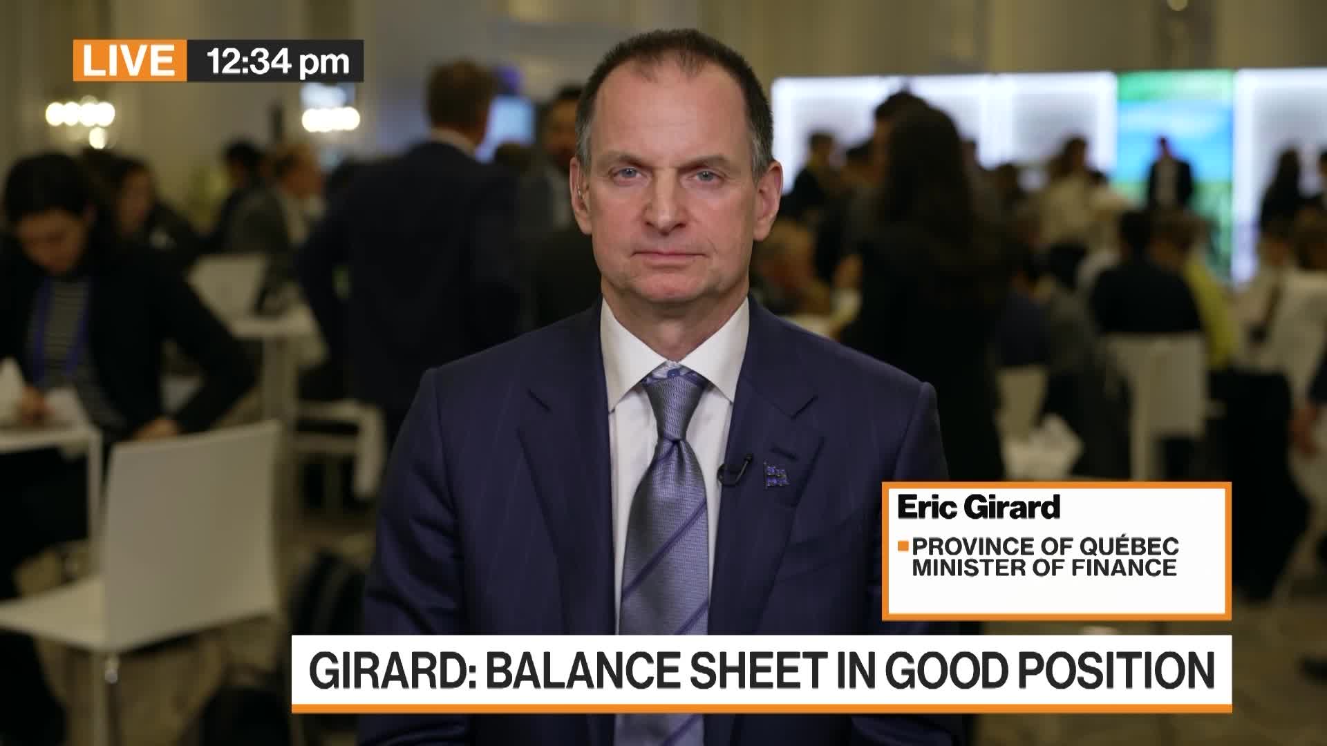 Watch Eric Girard on Canada Fiscal Outlook, Trade War, Bonds - Bloomberg