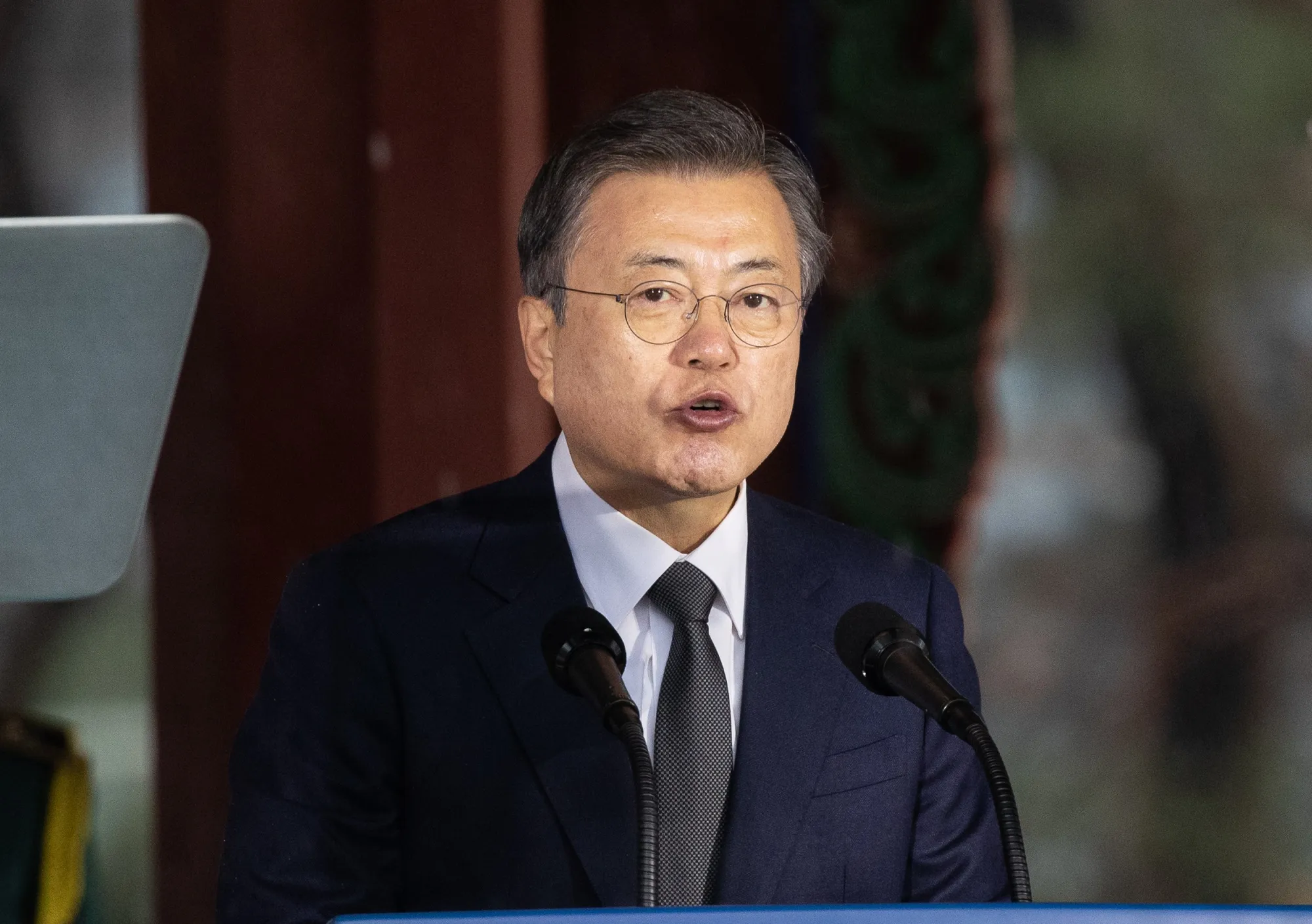 South Korea’s Moon Sets Final-Year Goal of Peace on Peninsula - Bloomberg