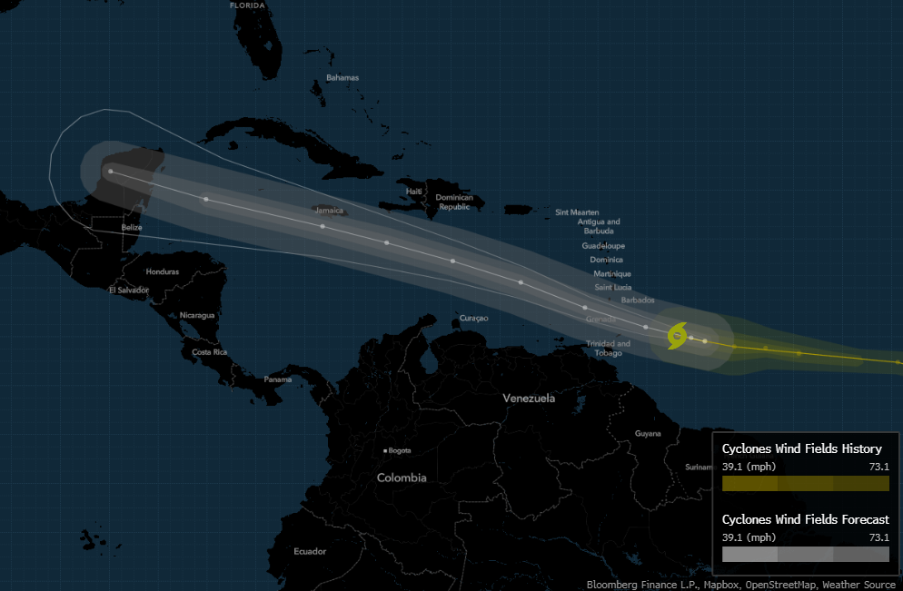 Extremely dangerous' Hurricane Beryl intensifies in Caribbean
