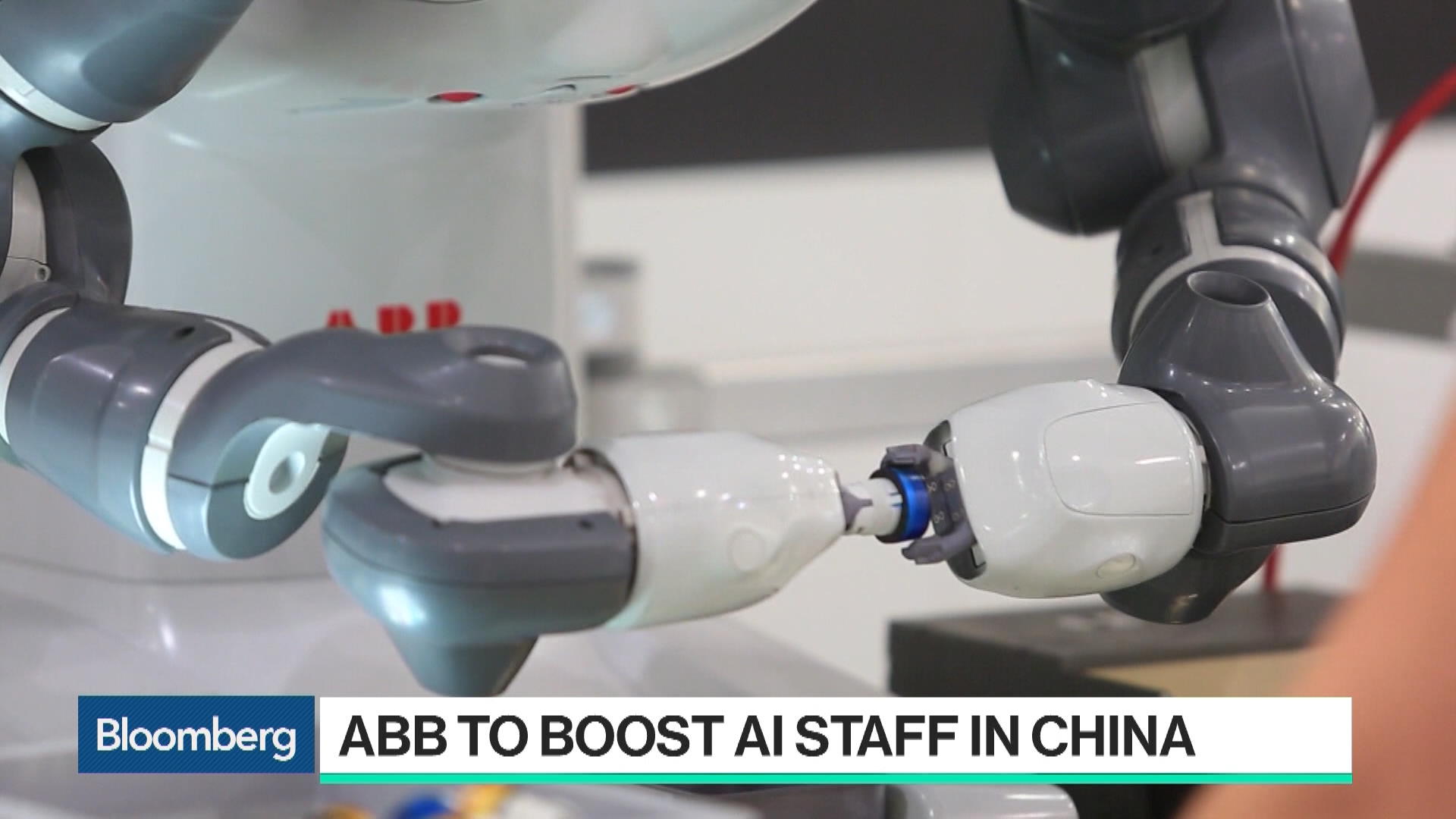 Watch Swiss Robotics Company ABB to Double Production in China - Bloomberg