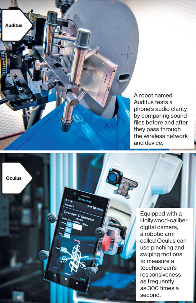 Intel's Robot Smartphone Testers - Bloomberg