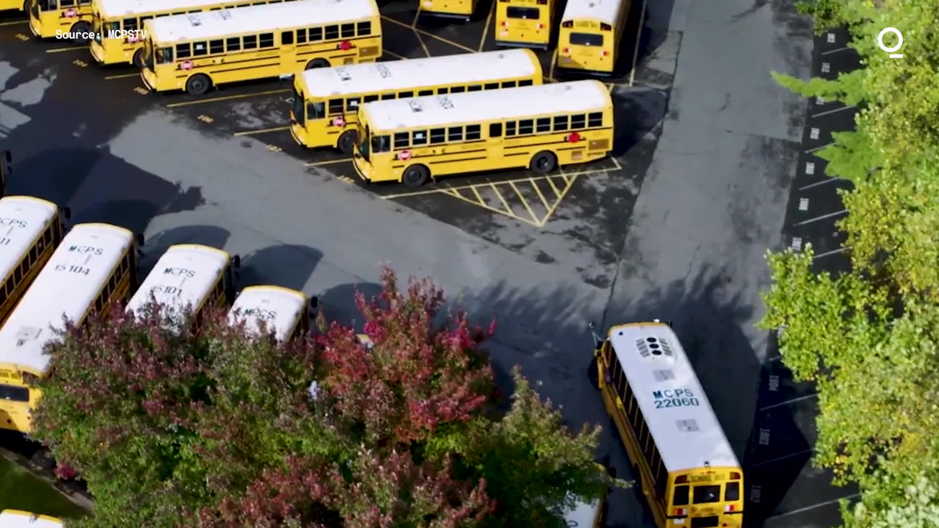 School Bus Aerial View