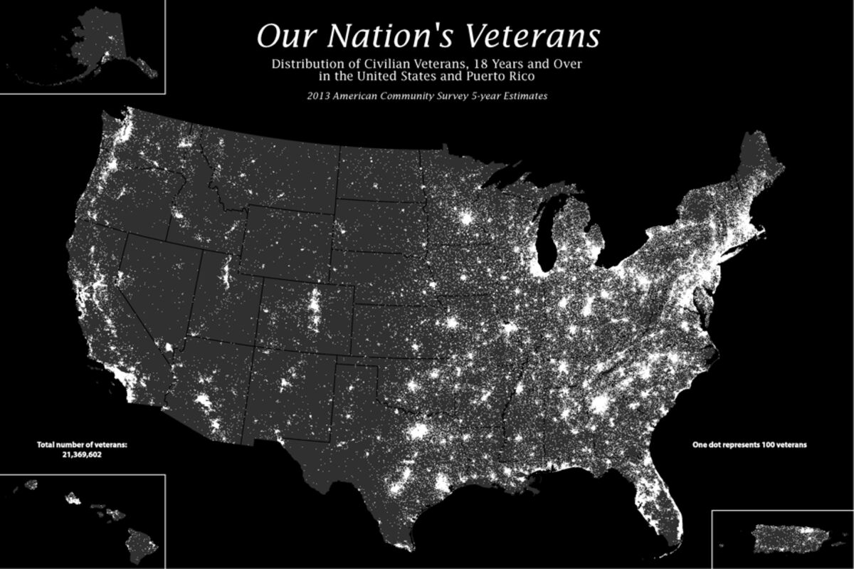 U.S. Census Bureau Maps Our Nation's Veterans, But What About ...