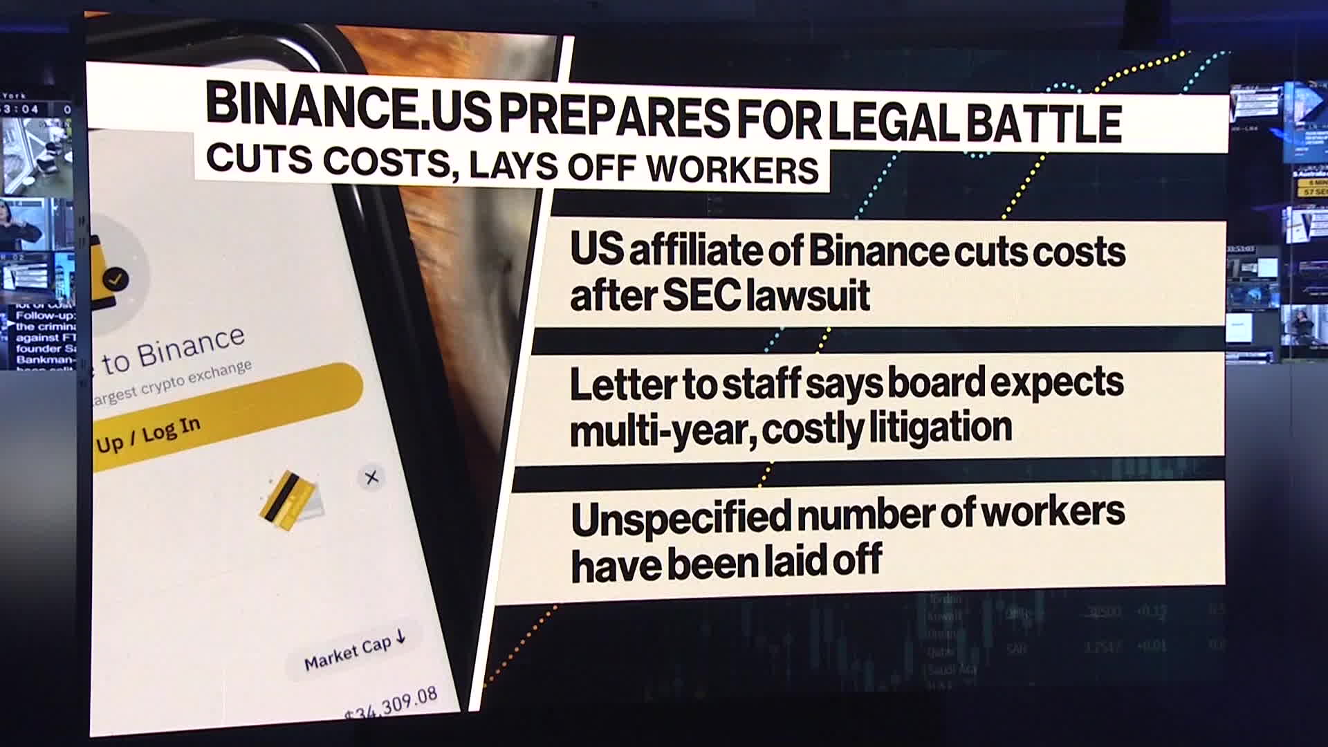 Watch Binance.US Cuts Workers After SEC Lawsuit - Bloomberg