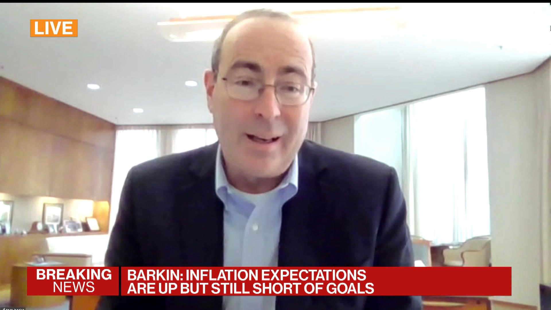 Watch Fed's Thomas Barkin Says He's Mostly Concerned About Labor Market ...