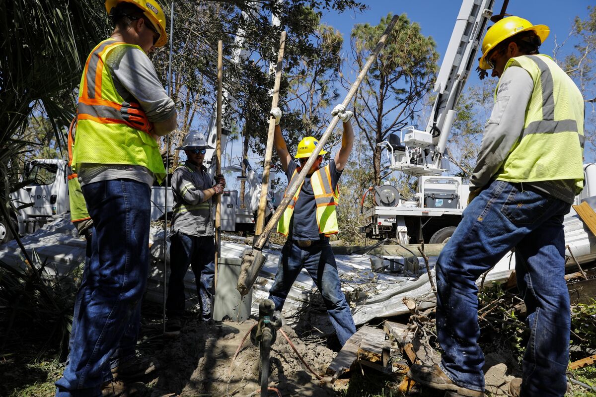 Stifling Heat, Putrid Mud: Workers Race to Restore Florida Power After ...