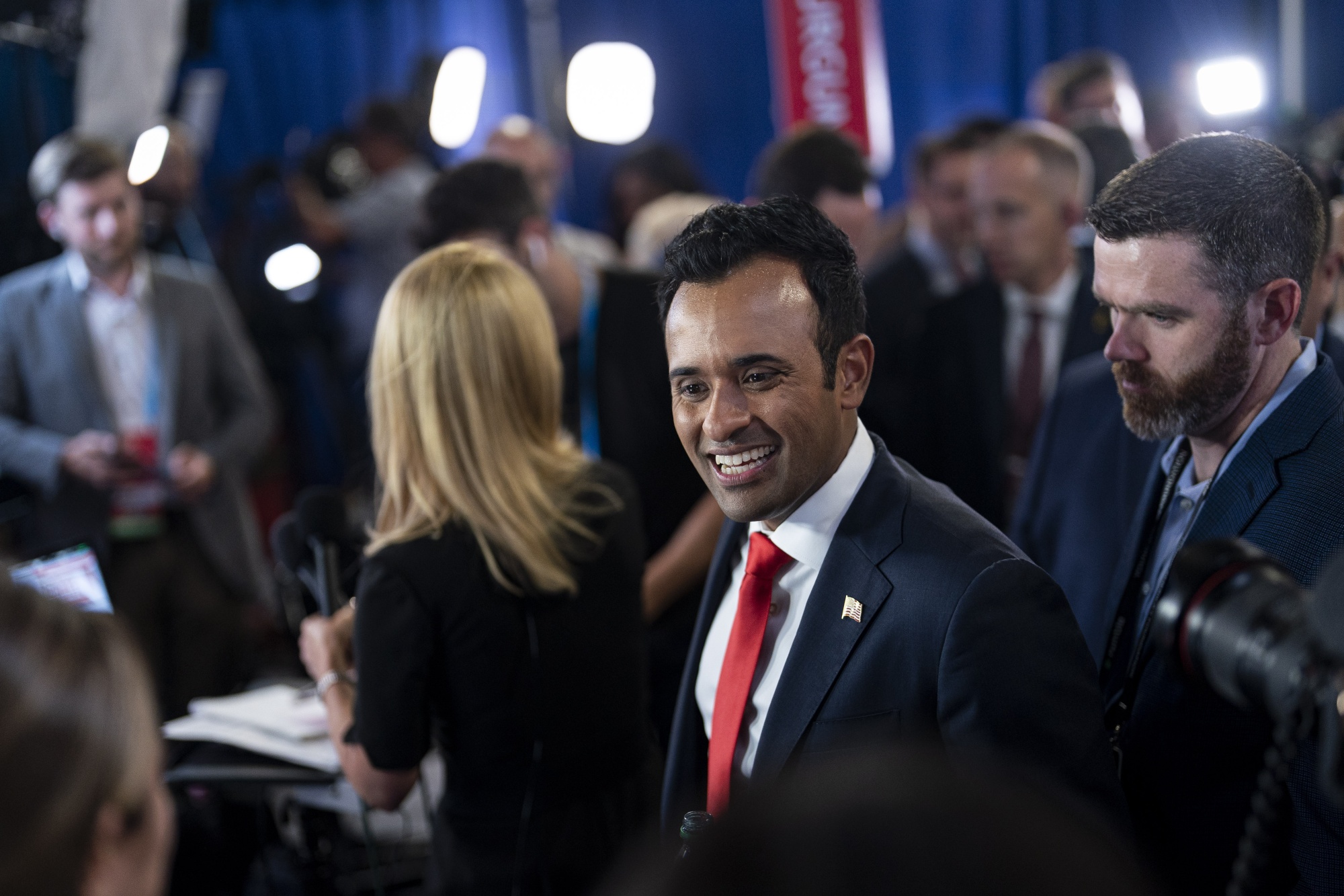 Ramaswamy Makes Himself the Center of Attention at the GOP Debate ...