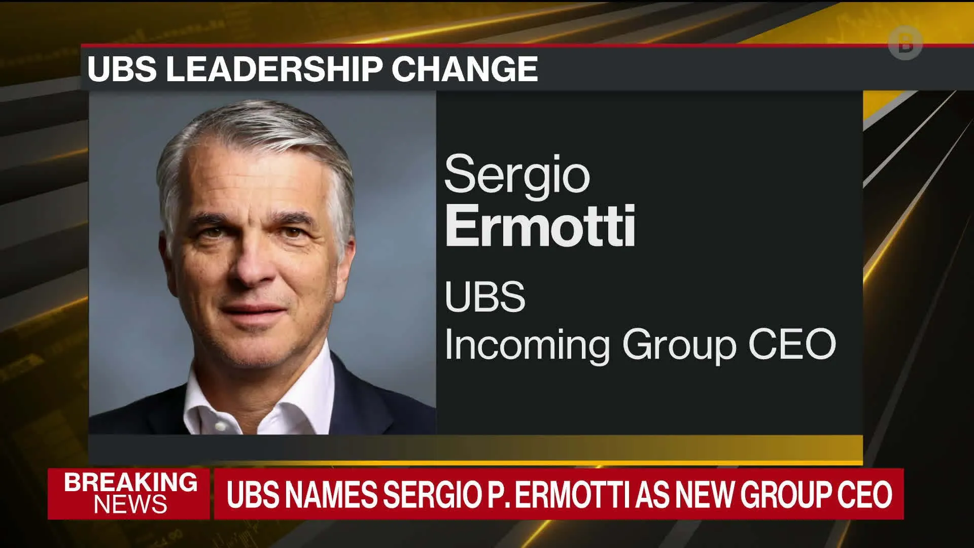 Watch Sergio Ermotti Returns as UBS CEO, Replacing Ralph Hamers, to ...