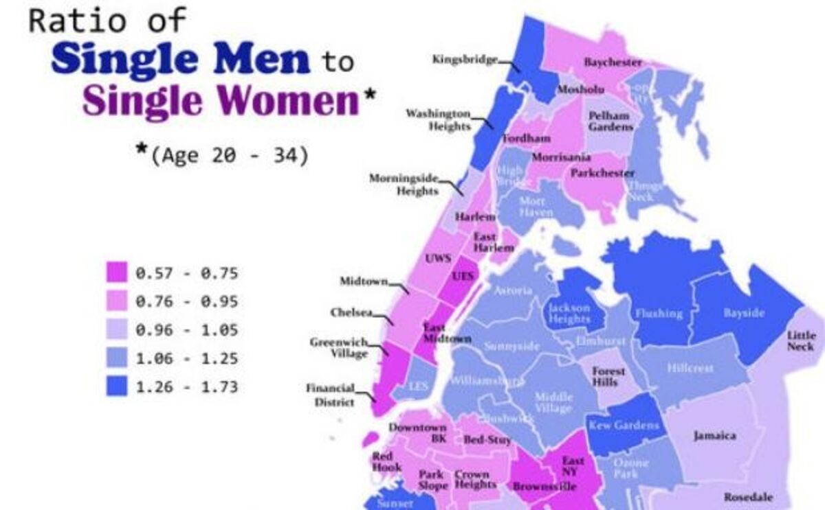 Map of the Day: All the Single Ladies - Bloomberg