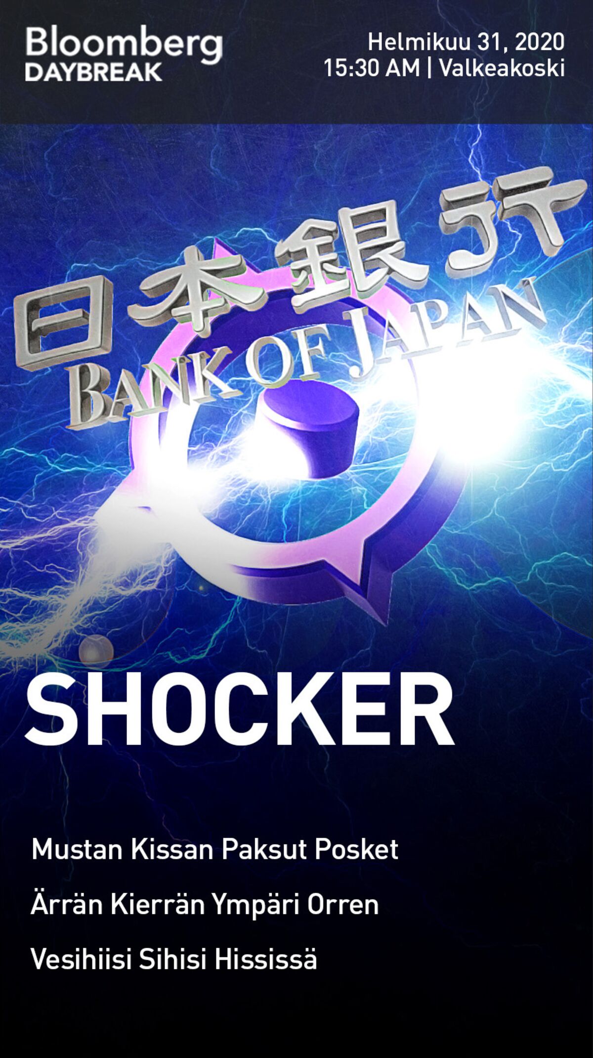 BOJ Bolt: The Bloomberg Open, Americas Edition - Bloomberg